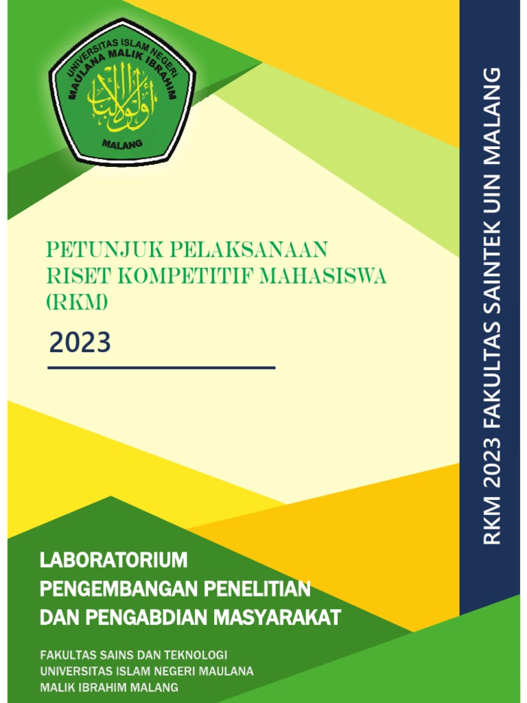 Panduan RKM Saintek UIN Malang 2023 | PDF