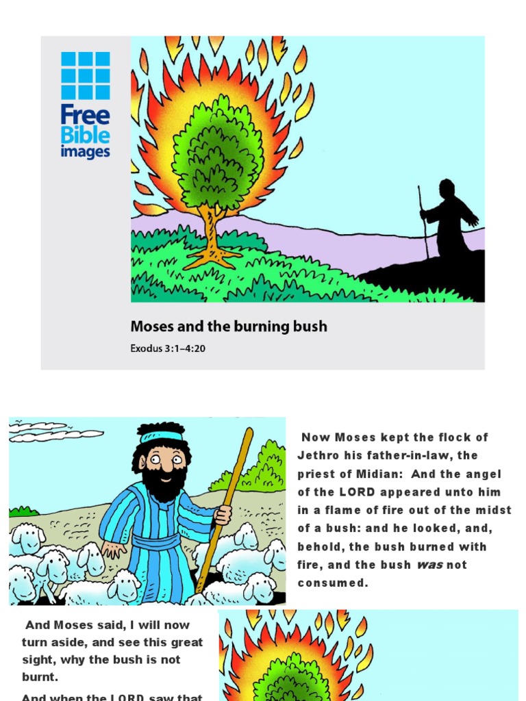 Moses and The Burning Bush | PDF | Moses | The Exodus