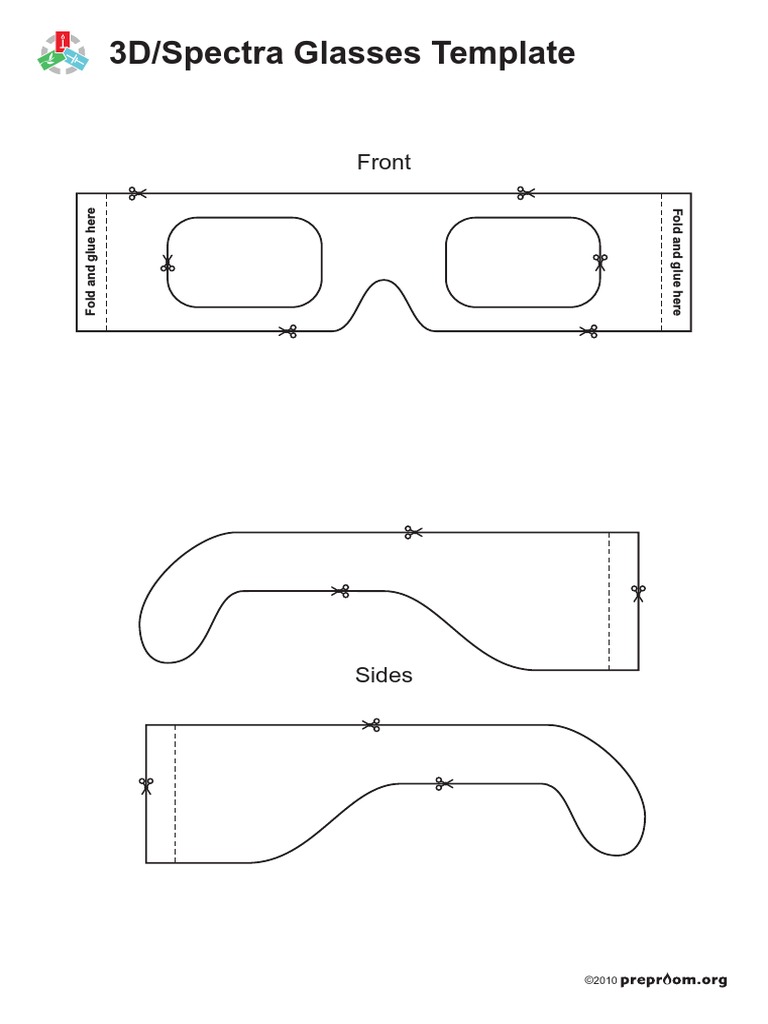 DIY 3D Glasses Template | PDF