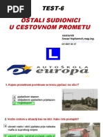 Testovi Za Vježbu Za "B" Kategoriju Vozila | PDF