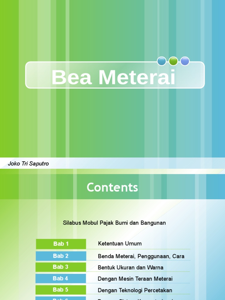 Bea-Meterai1 PPSX | PDF