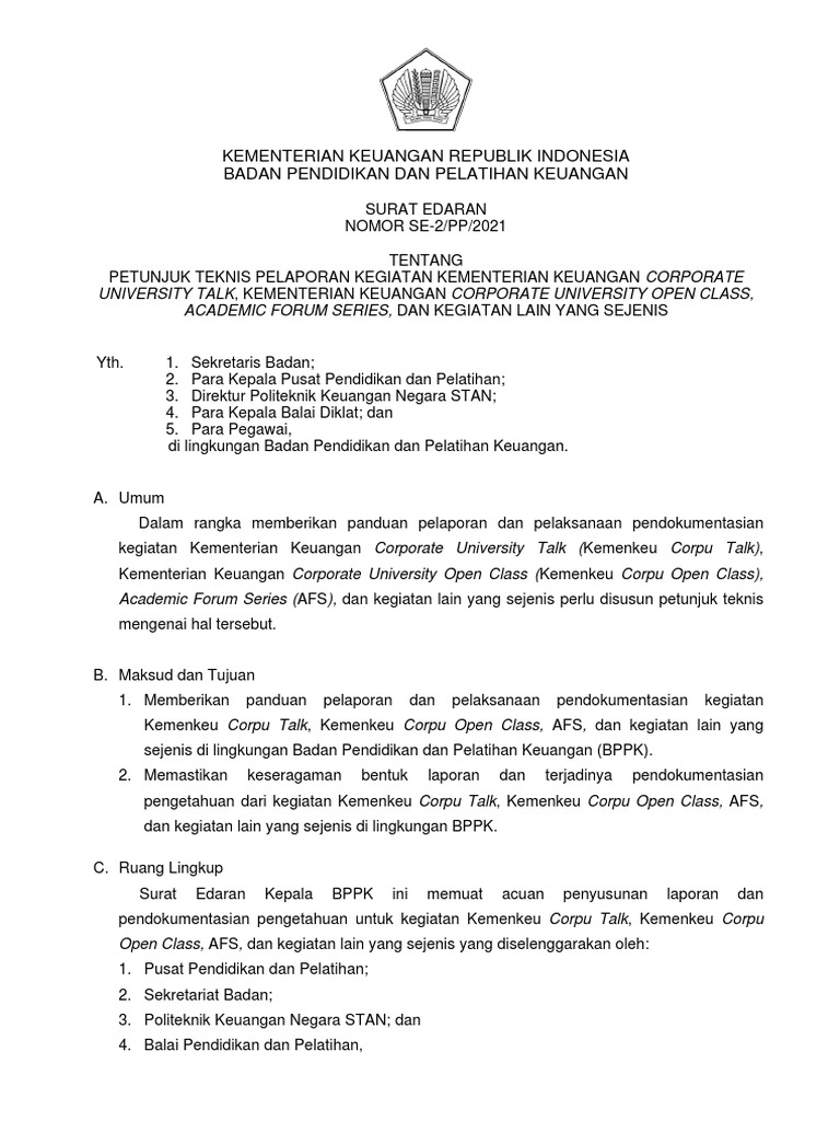 SE-2 2021 Pedoman Lap KCT PDF | PDF