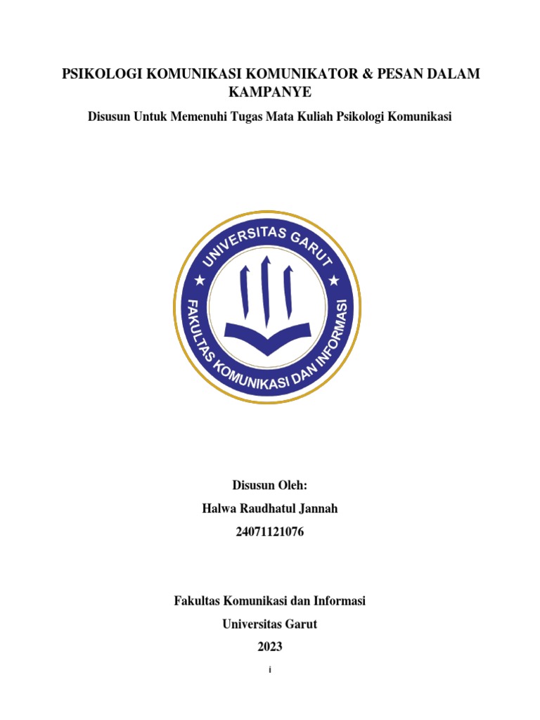 HalwaRJ 24071121076 PSIKOM | PDF | Ilmu Sosial