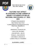 FACTORS AFFECTING THE COURSE PREFERENCE OF THE SENIOR HIGH SCHOOL ...