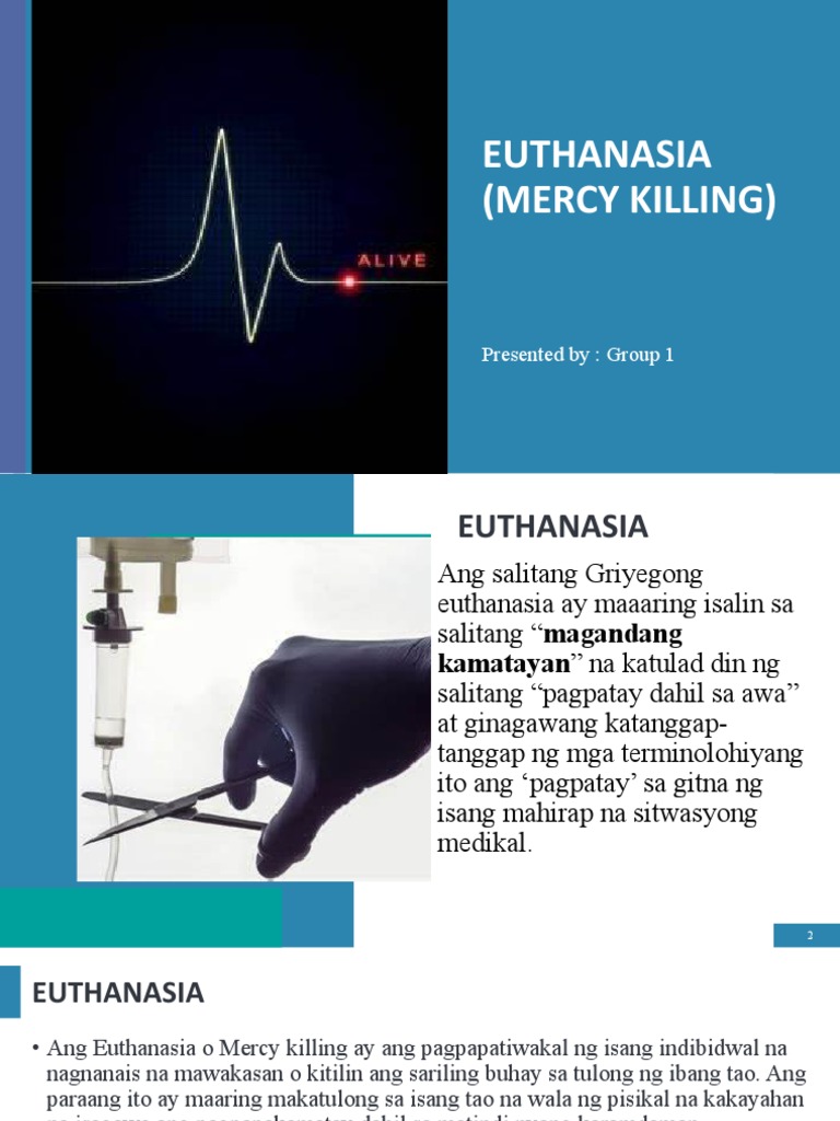 Euthanasia Tagalog | PDF