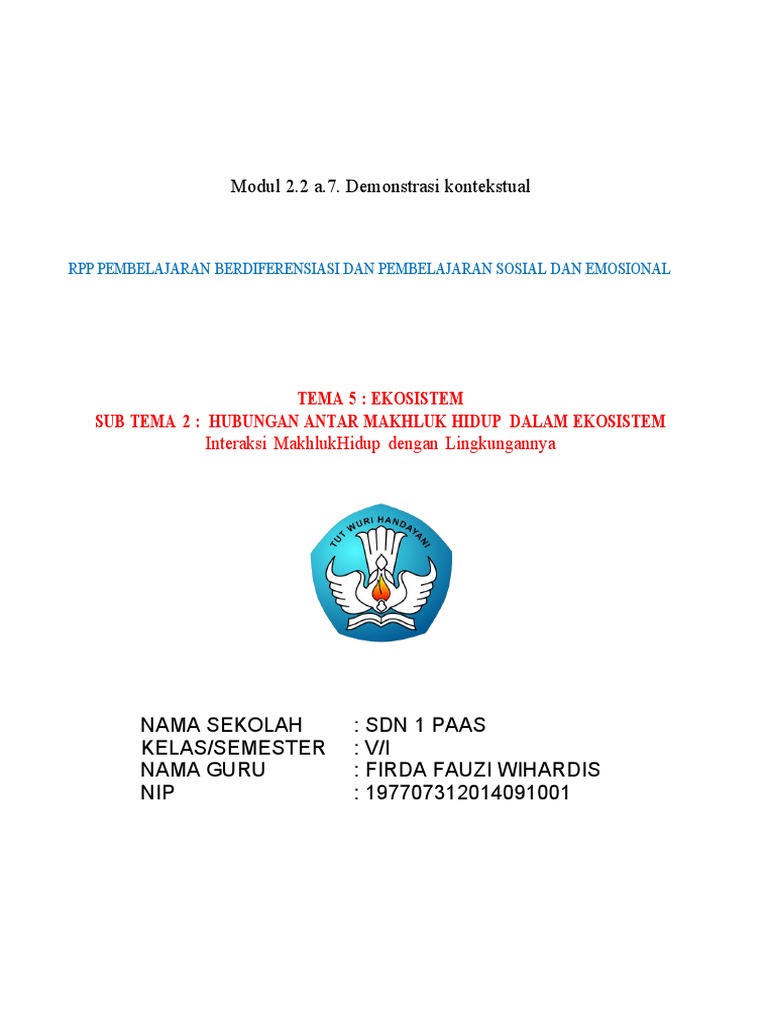 Demonstrasi Konstektual - Modul 2.2 | PDF