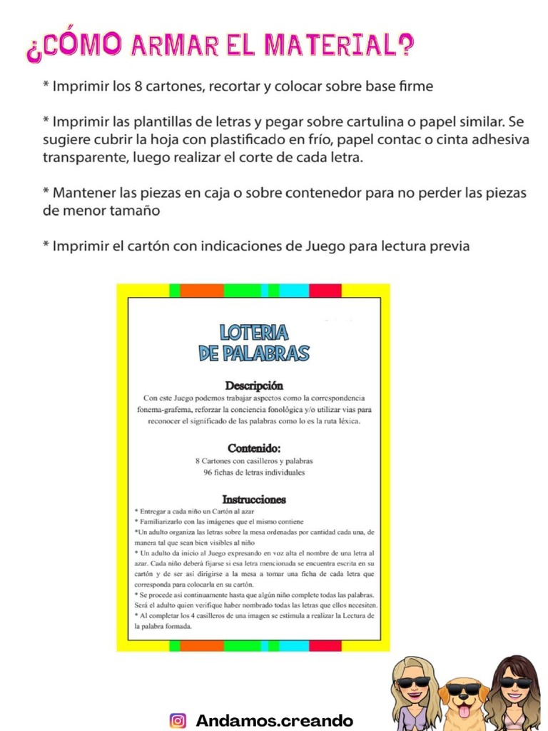 Loteria de Palabras | PDF