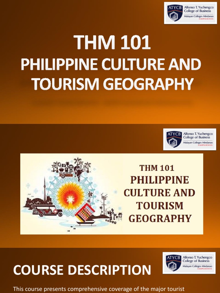 THM 101 - Philippine Culture and Tourism Geography - M1L1 | PDF ...