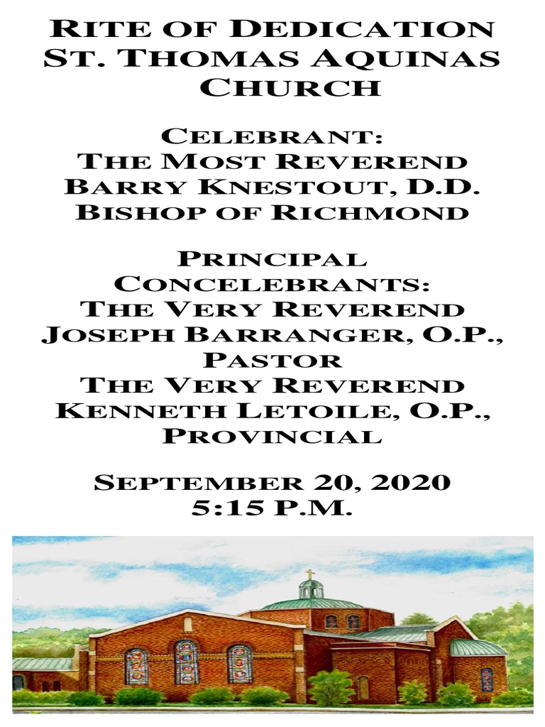 Dedication Program | PDF | Lord's Prayer | God The Father