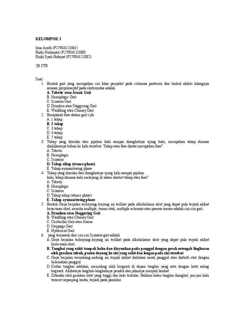 Contoh Soal KMB | PDF