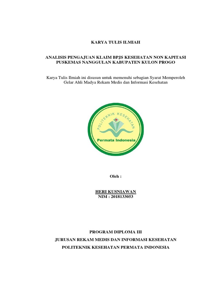 KTI-BAB I-V - Heri Kusniawan (2018133053) PDF | PDF