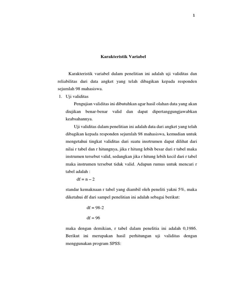 Uji Validitas dan Reabilitas.pdf | PDF