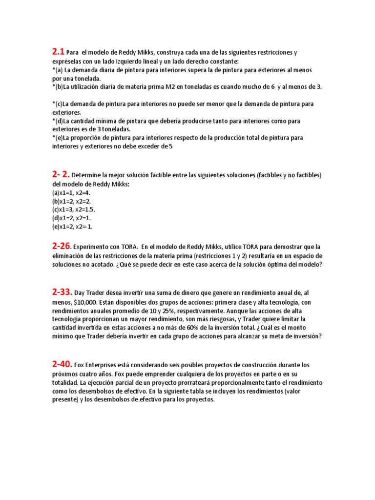 Ejercicio A Realizar de Programacion Lineal | PDF | Petróleo | Compartir (Finanzas)