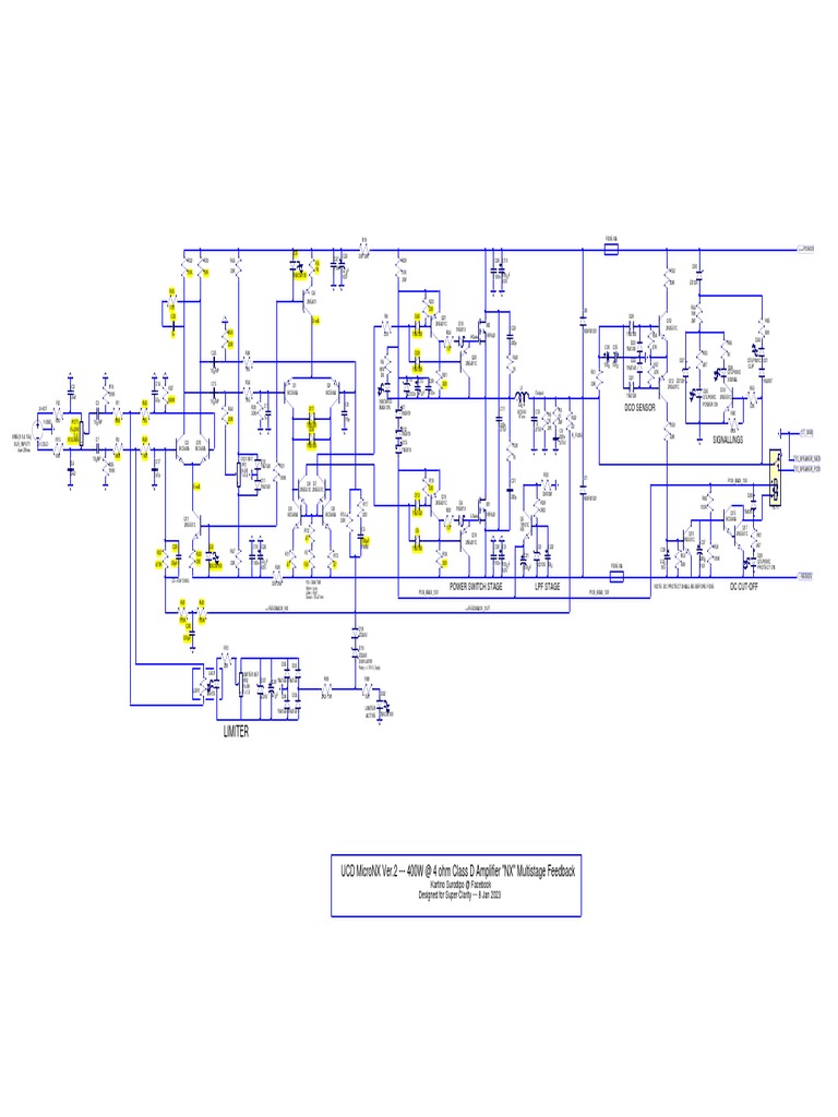MicroNX UcD 400W 4 Ohm Ver.2 | PDF | Analog Circuits | Electronic Circuits