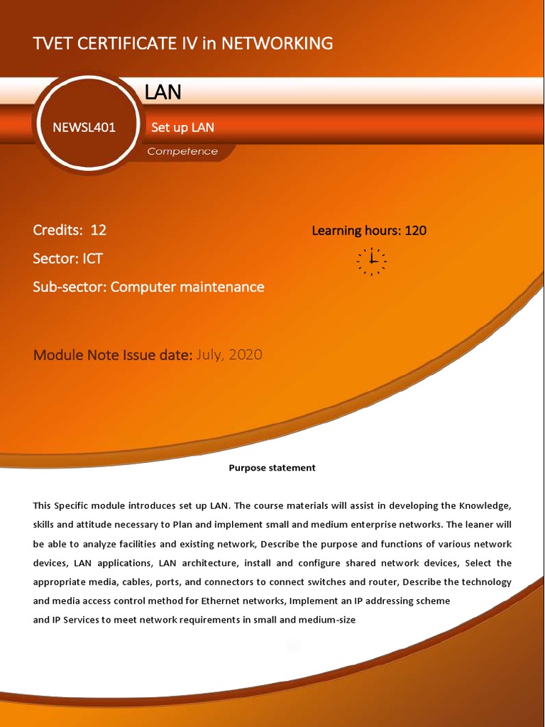 NEWSL401 Set Up LAN PDF | PDF | Ip Address | Computer Network
