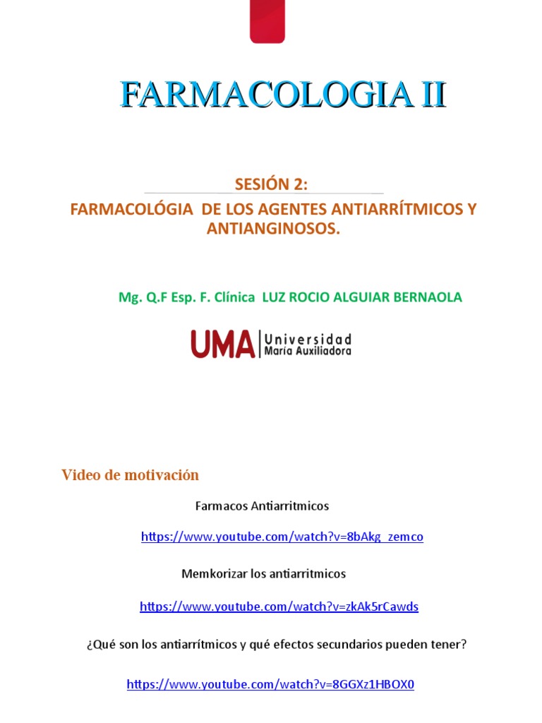 2,. Antiarritmicos Antianginosos | PDF | Fisiología Cardiovascular ...