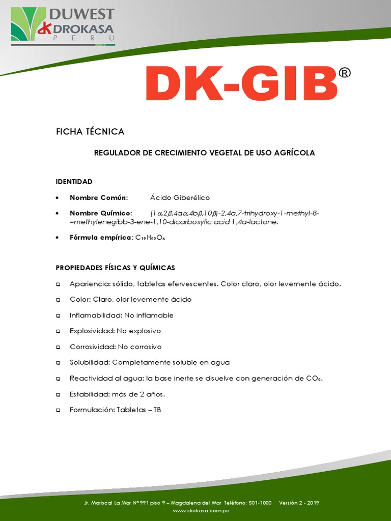 DK-GIB Tab - FT | PDF | Sustancias químicas | Química