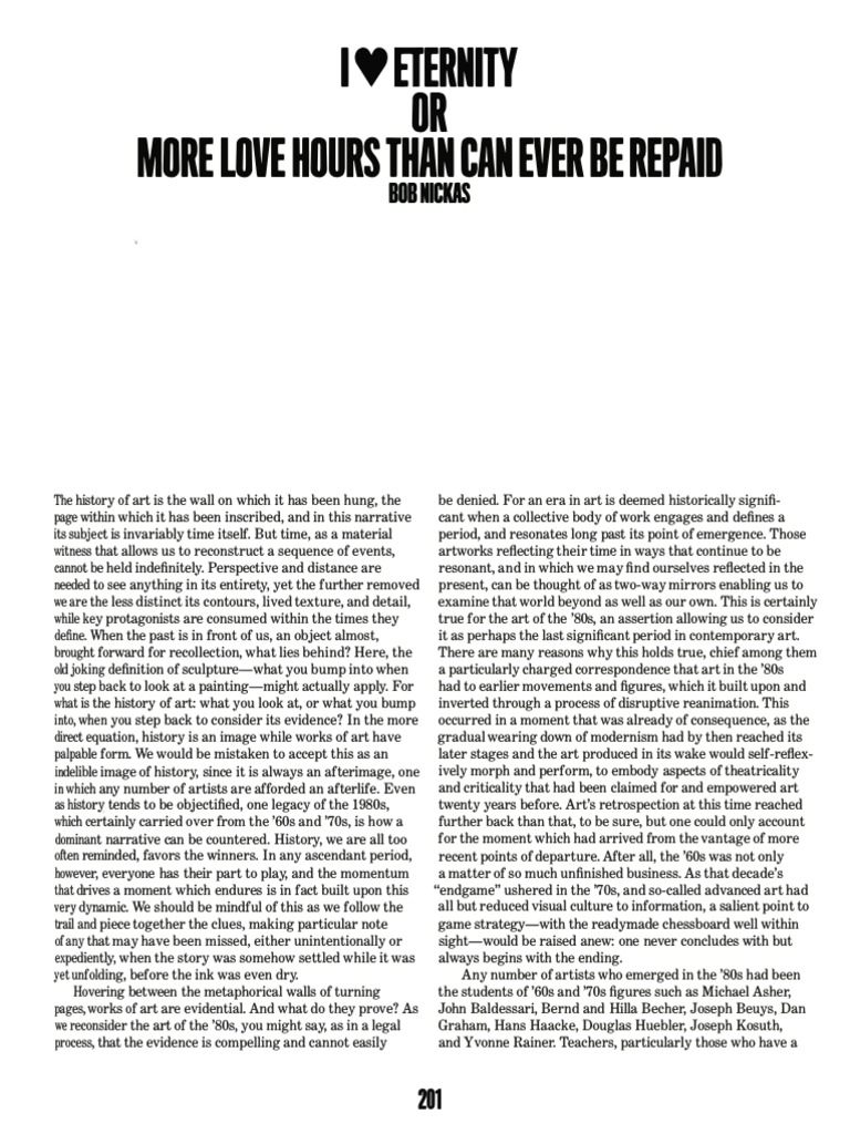 More Love Hours Than Can Ever Be Repaid: I.Eternity OR | PDF | Social ...