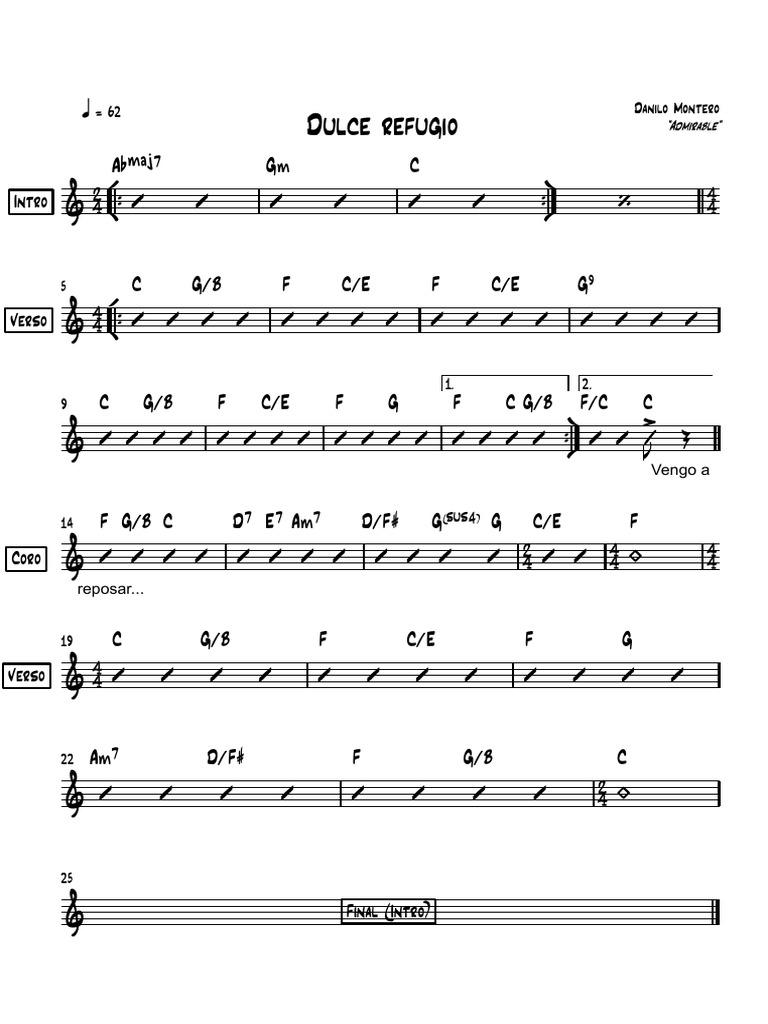 Dulce Refugio - Chart | PDF