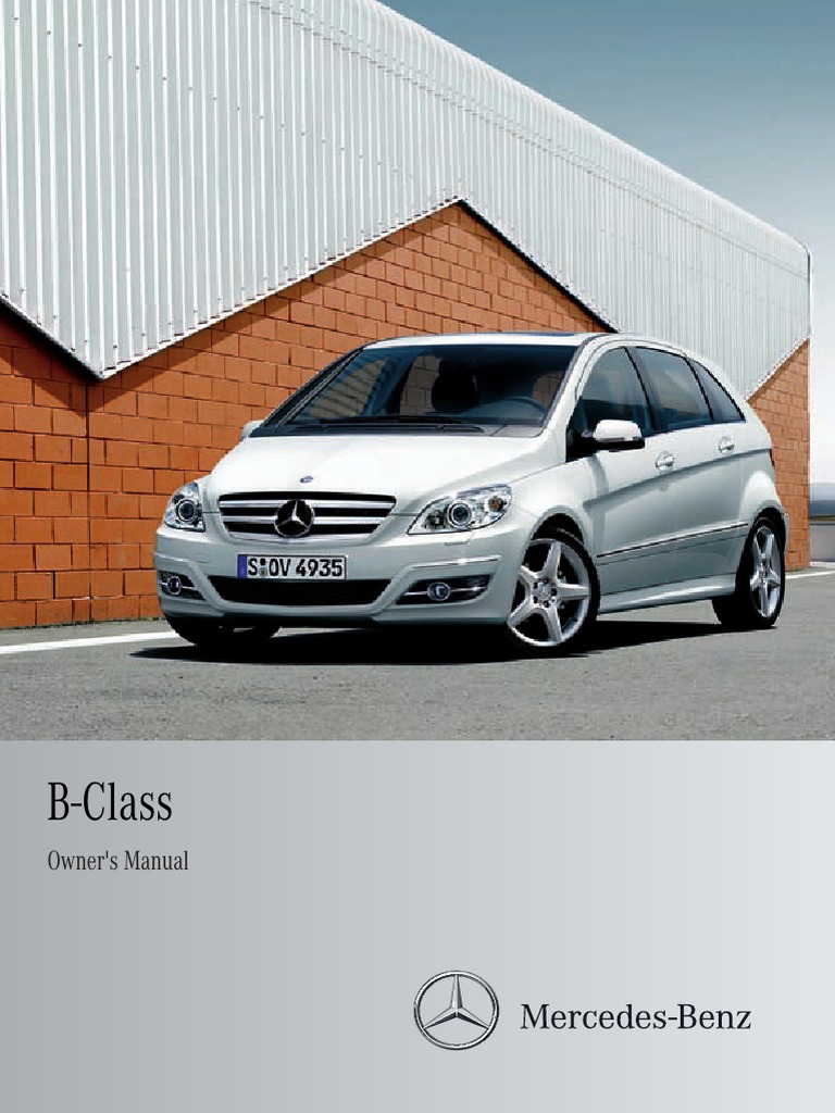 Mercedes W245 Owner's Manual | PDF | Headlamp | Mercedes Benz