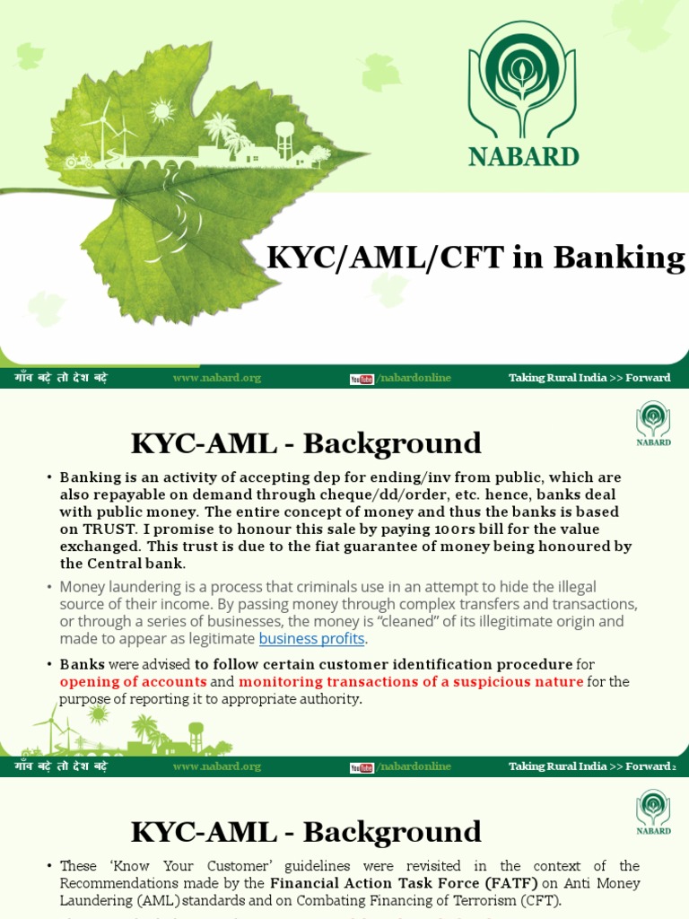 KYC AML Presentation For 9 March PDF | PDF