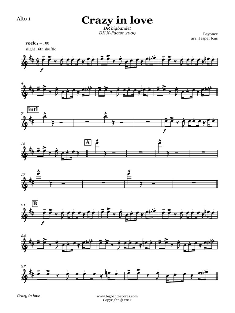 Crazy in Love WWW - Parts PDF | PDF