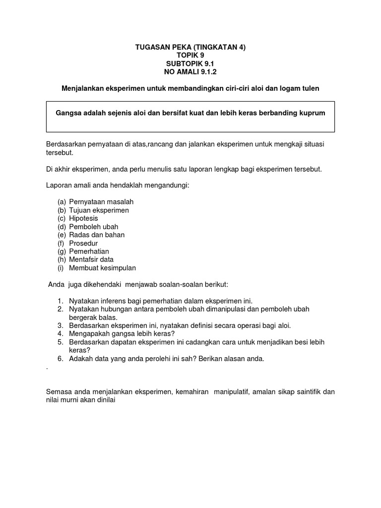 Perbandingan Kekerasan Aloi dan Logam Tulen | PDF