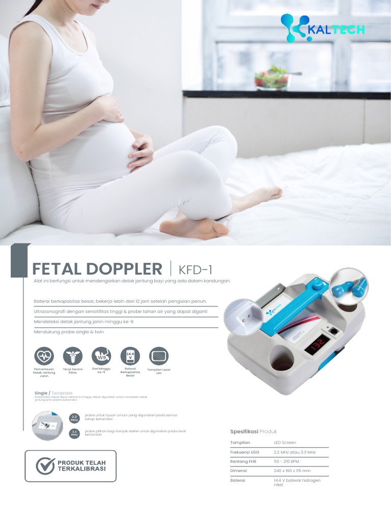 BROSUR KALTECH Fetal Doppler KFD-1 | PDF