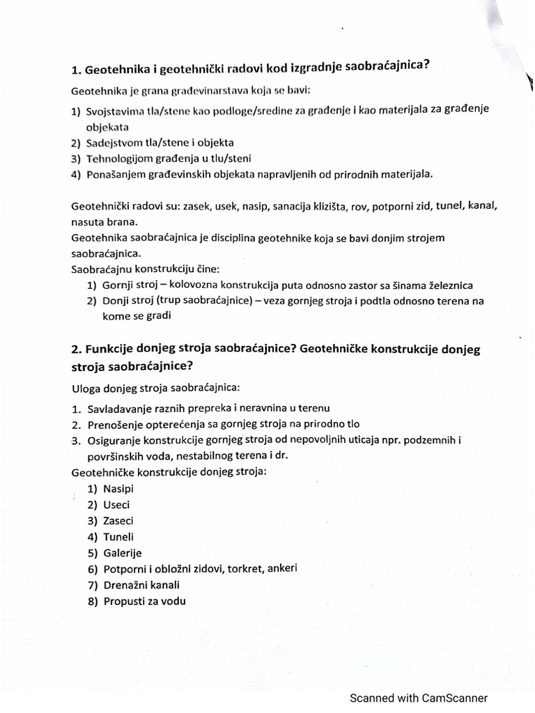 Geotehnika Usmeni | PDF