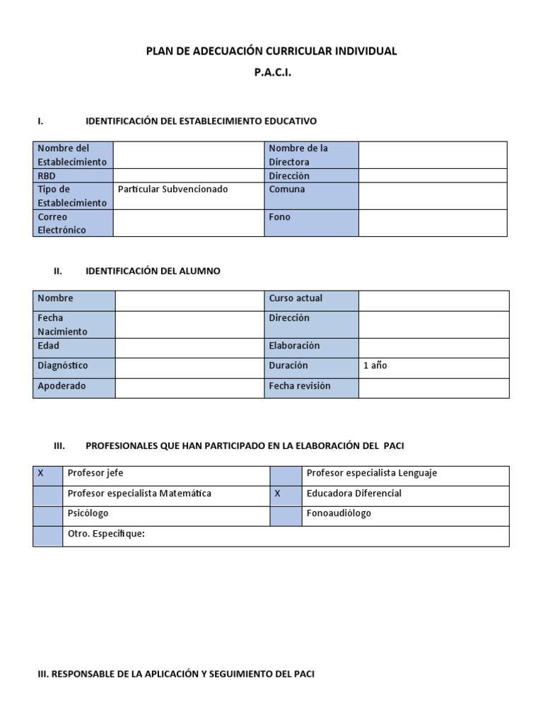 Formato Paci Ok | PDF | Maestros | Salón de clases