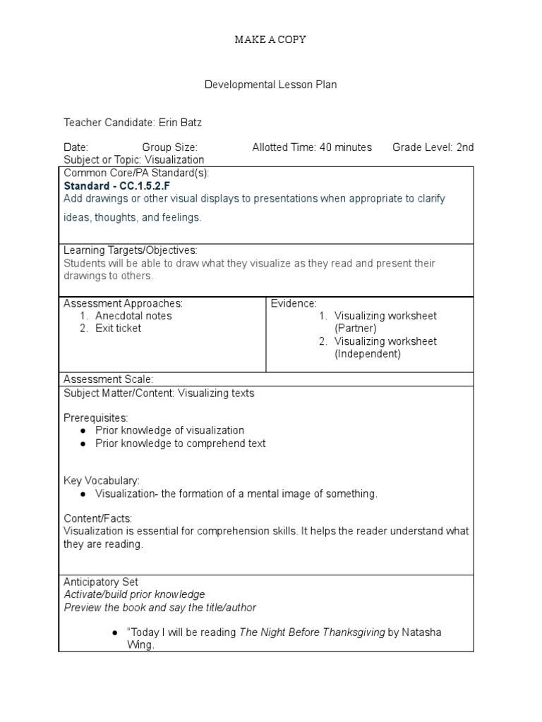 Reading Lesson Plan | PDF | Reading Comprehension | Learning