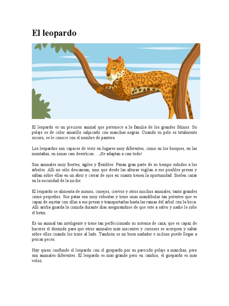 El Leopardo | PDF | Leopardo | Organismos