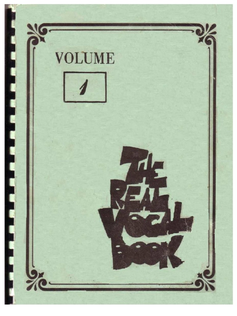 8a the Real Vocal Book Vol I a-L Orig | PDF