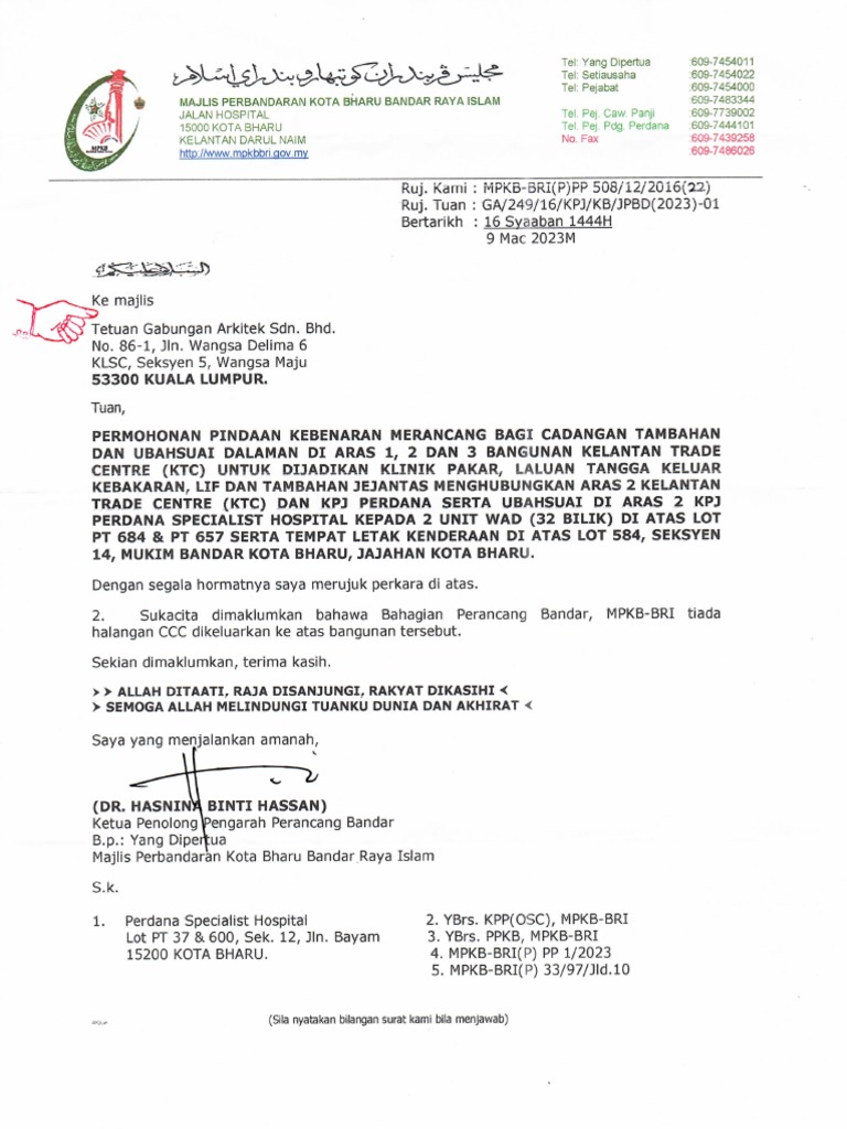 Surat CCC MPKB - P2 | PDF