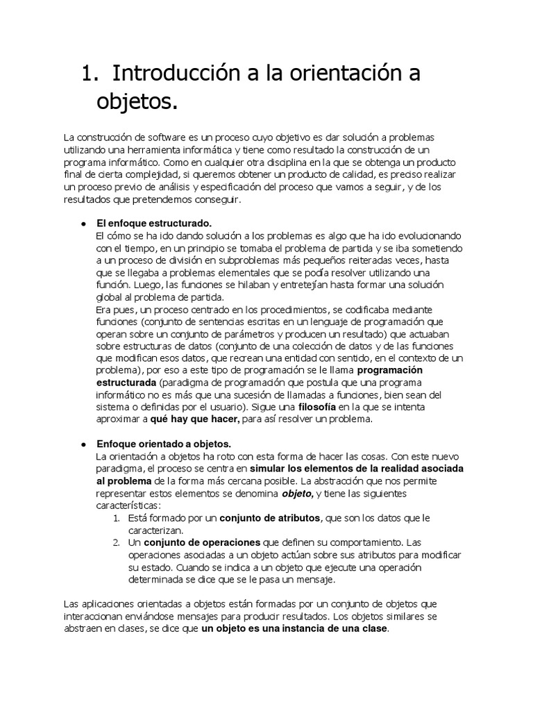 UD4 - Introducción A La Orientación A Objetos - Elaboración Diagrama de Clases - Curso 22-23 PDF ...