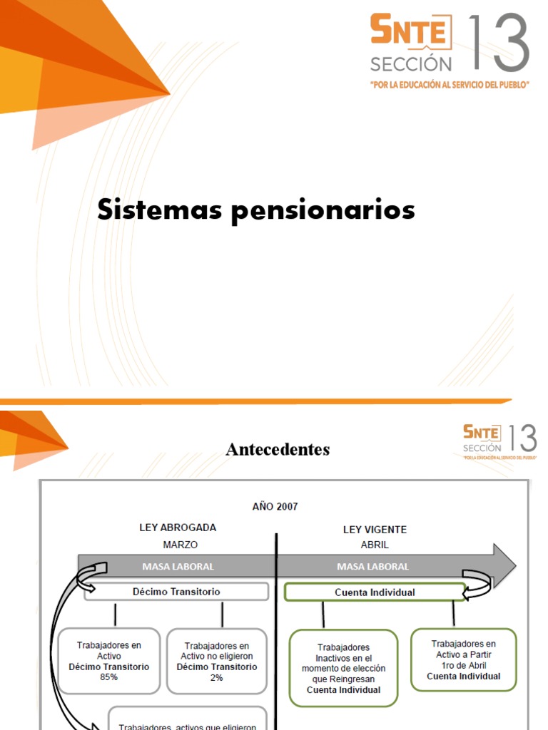 Sistemas Pensionarios | PDF | Pensión | Jubilación