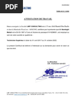 Attestation de Titularisation Employé | PDF