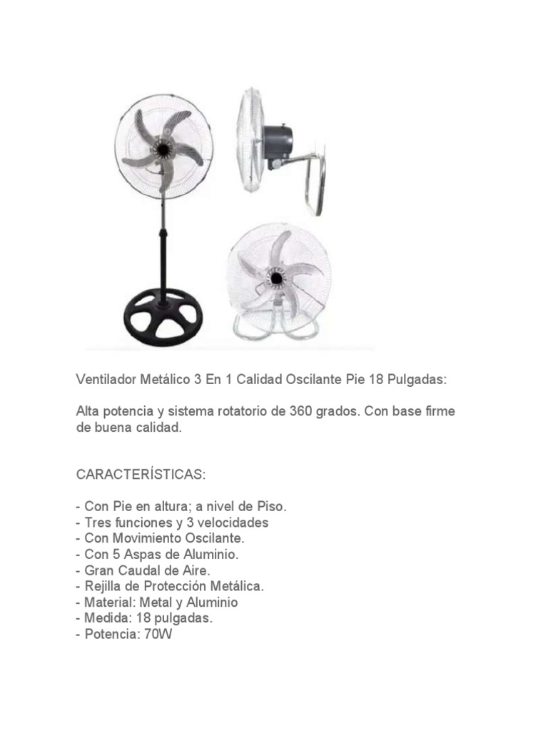 Ficha Ventilador PDF | PDF