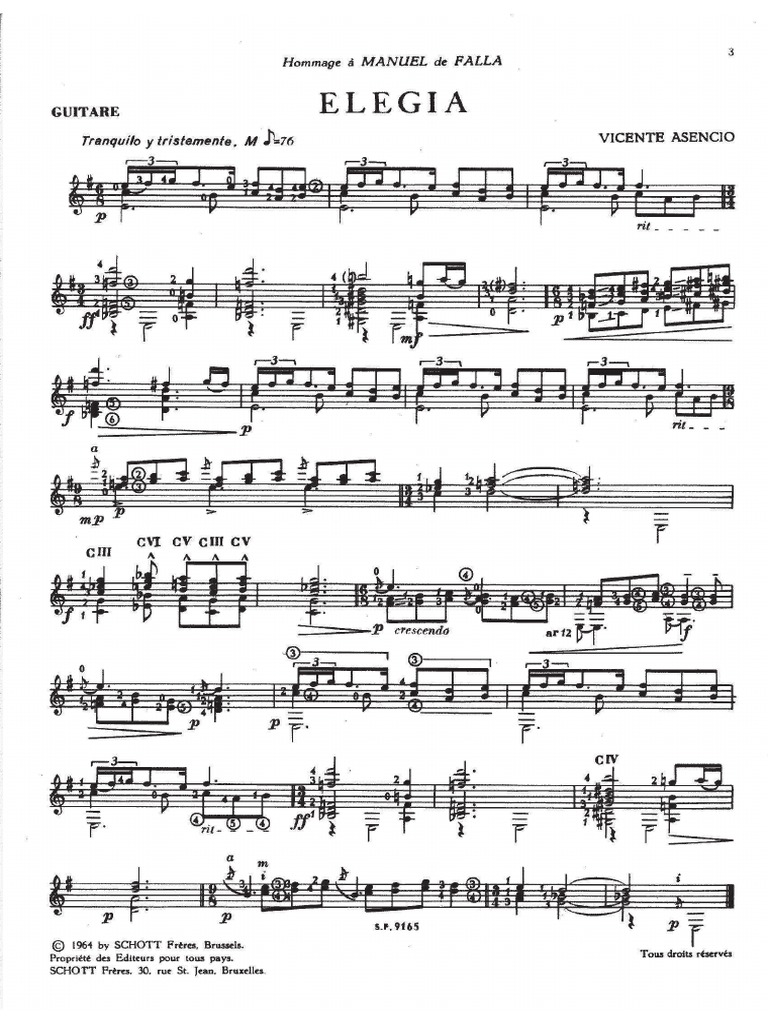 Asencio - Elegia | PDF