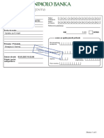 Primjer Uplatnice | PDF