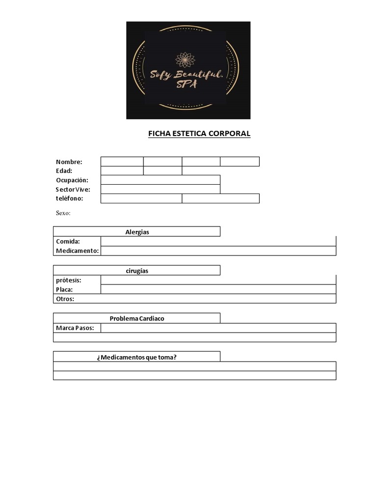 Ficha Estetica Corporal | PDF | Obesidad | Tamaño humano