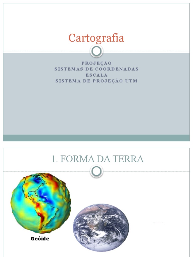 Cartografia - SIG 1-2012 | PDF | Geometria Analítica | Navegação