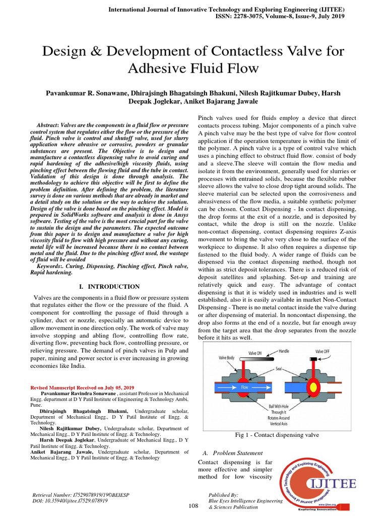 I7529078919 - Pinch Valve For High Viscous Fluids | PDF | Valve | Forging