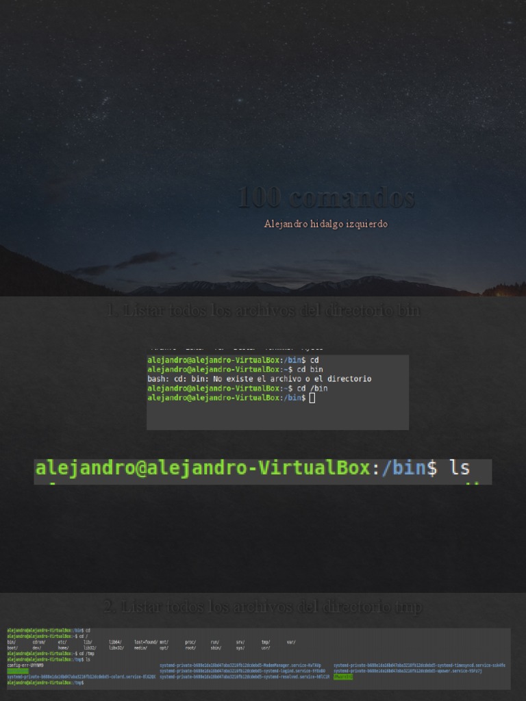 Comandos para Listar Archivos en Linux | PDF