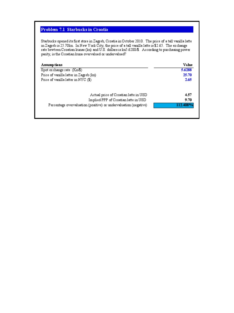 IFI Tut 4 | PDF | Exchange Rate | Purchasing Power Parity