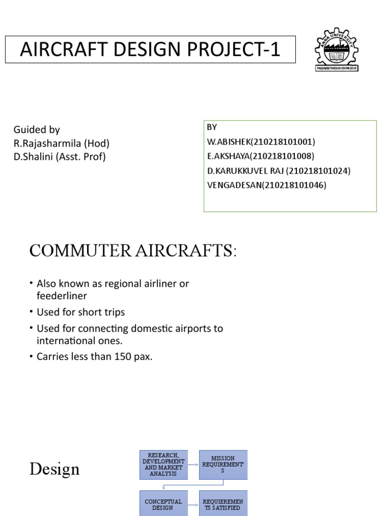 Commuter Aircraft Design Overview | PDF | Airfoil | Empennage