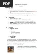 Features of Academic Writing Lesson Plan | PDF | Lesson Plan | Learning