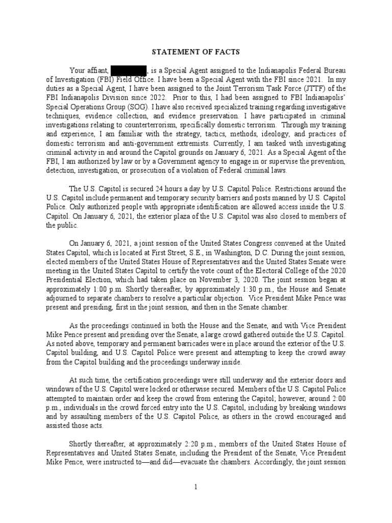 FBI Investigation of January 6 Capitol Riot | PDF | Joint Terrorism ...