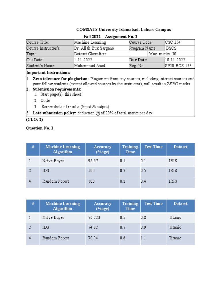 Assignment 2 | Download Free PDF | Multivariate Statistics | Statistical Data Types
