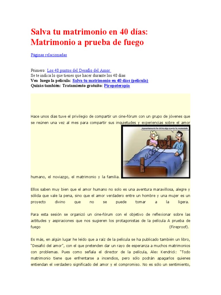 Salva Tu Matrimonio en 40 Días | PDF | Amor | Esposa